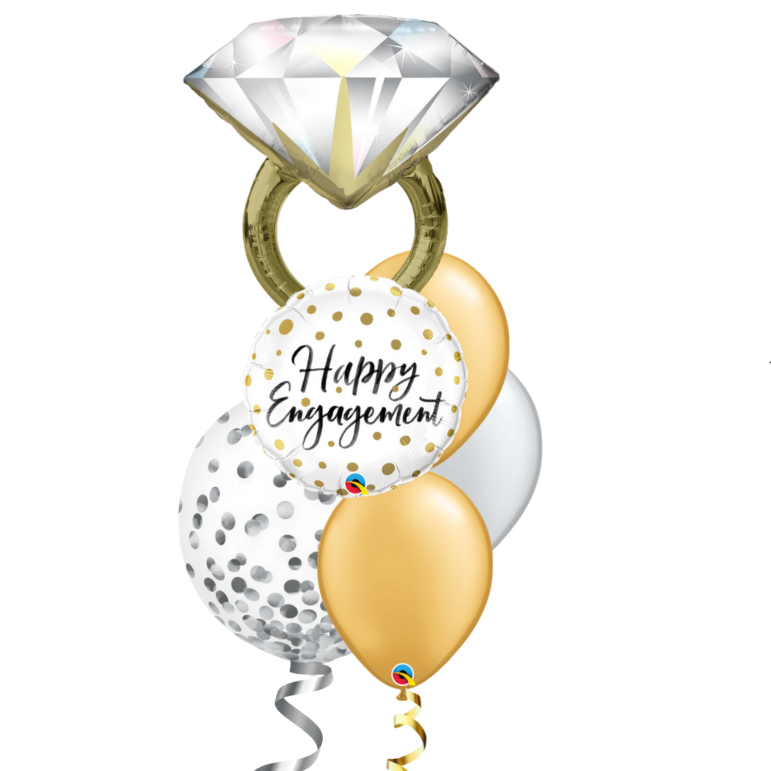 Happy Engagement Ring – Balloonery