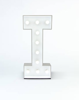 Light Up Letter I – Balloonery